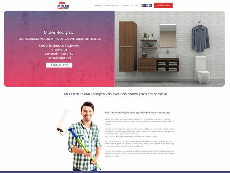 Moler Beograd - Pro Web Dizajn
